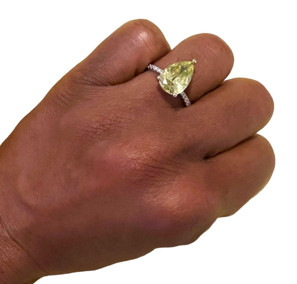 Shop Cophachia Bling A Tear Drop of Bling Yellow Diamond Ring